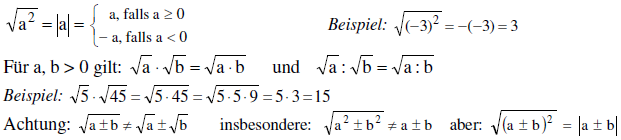 Wurzelrechnung - Klasse 9 (Mathematik) - 59 Aufgaben